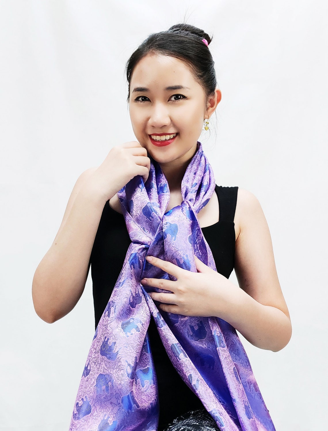 Thai Mix Silk Scarf Blanket Scarf Wrap Scarf Festival | Etsy