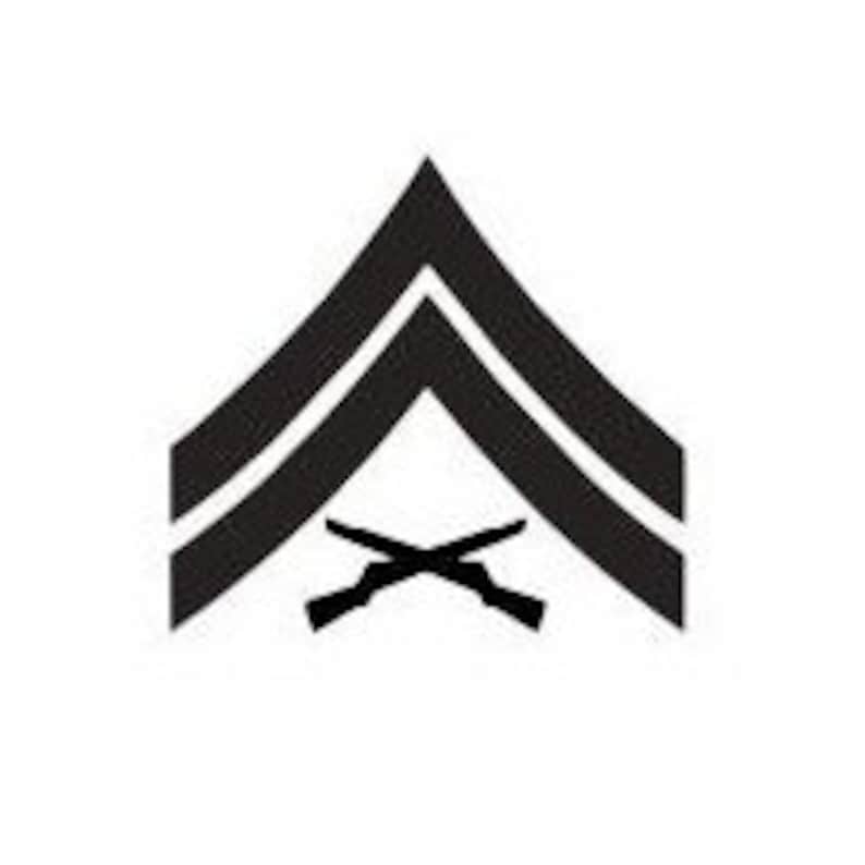 Corporal Marine Corps: Corporal Rank Marine Corps Decals | Etsy