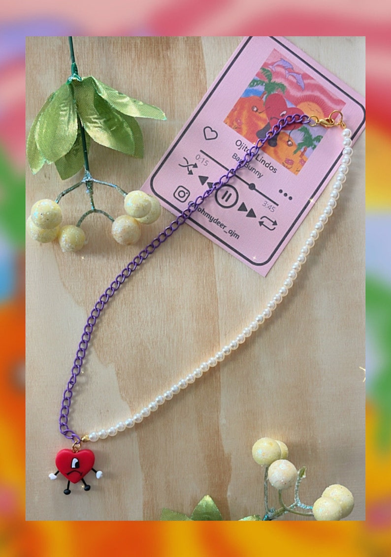 Bad Bunny Inspired Necklace - Etsy