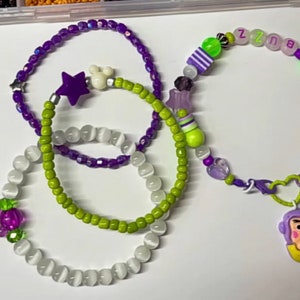 Toy Story Inspired Bracelets | Woody | Buzz Lightyear | Lotso | Aliens ...