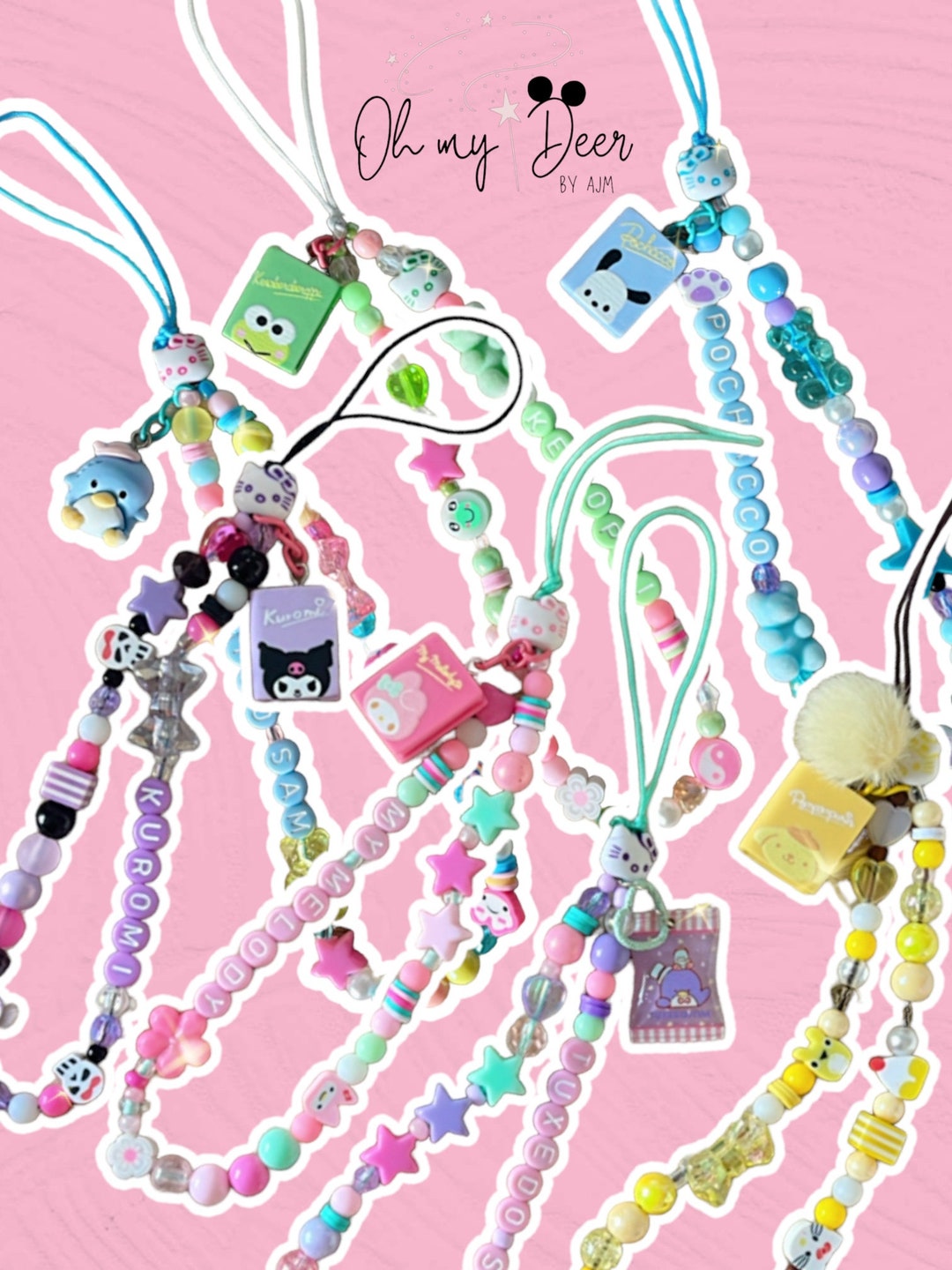 Kawaii Hello Kitty Friends Phone Straps and Keychains | Pochacco | My ...