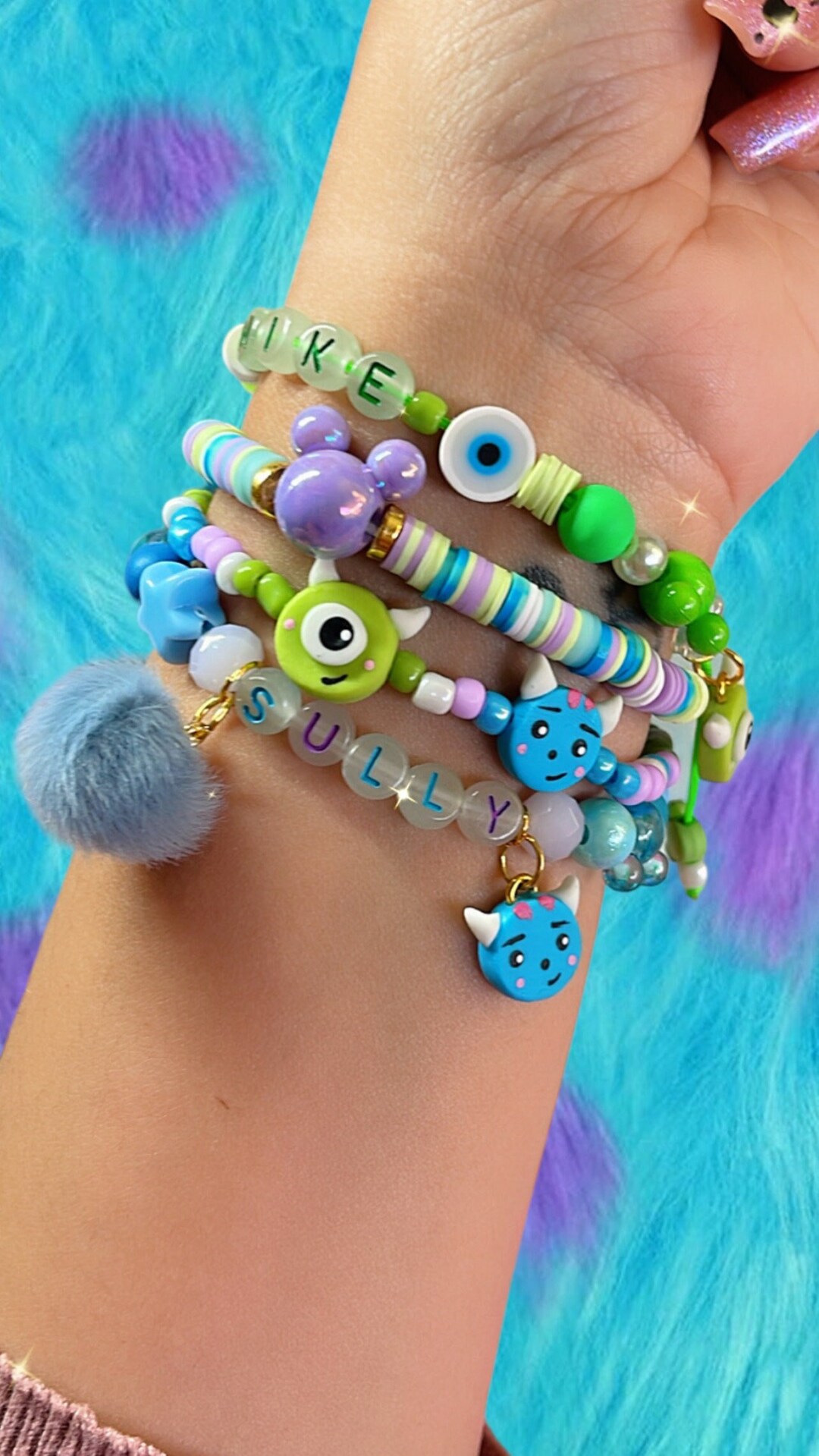 Monsters Inc Bracelets | Phone Straps - Etsy