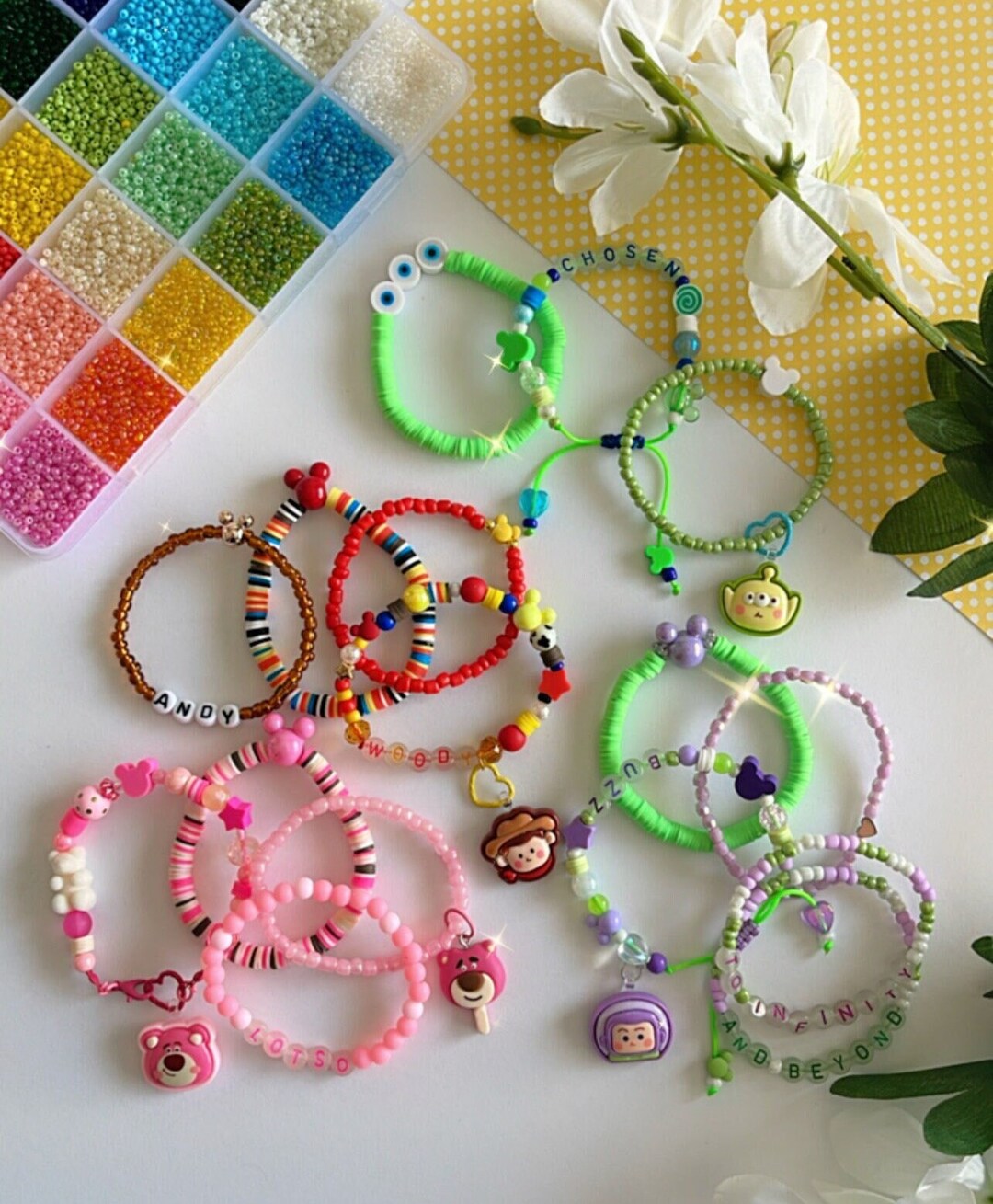 Toy Story Inspired Bracelets | Woody | Buzz Lightyear | Lotso | Aliens ...