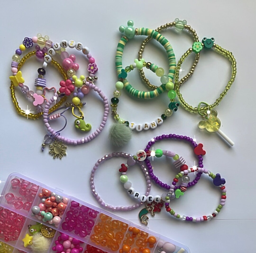 Princess Bracelets | Rapunzel | Tiana | Ariel | Jasmine | Belle ...