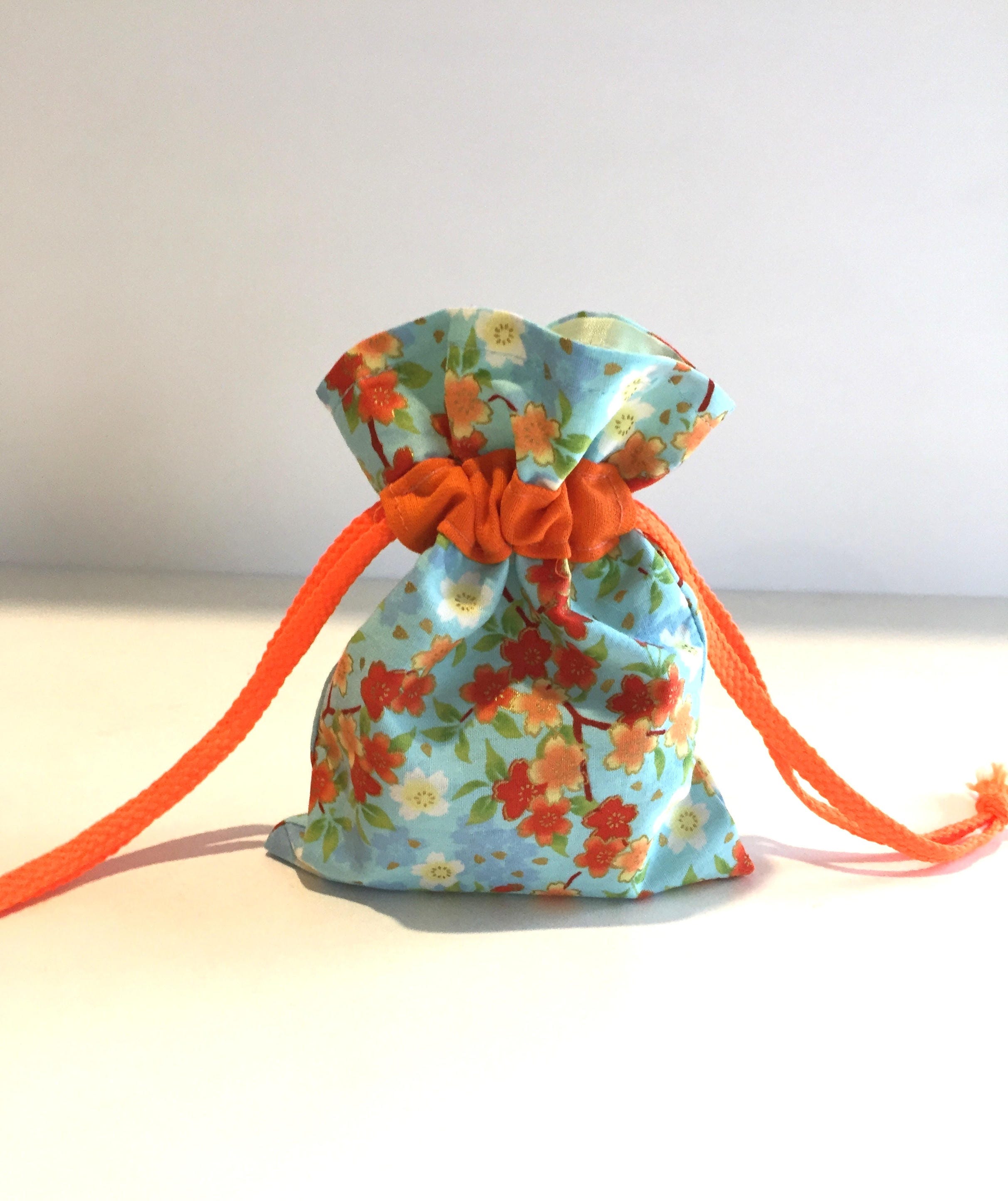 Small Drawstring pouch bag small gift bag ring bag Japanese | Etsy