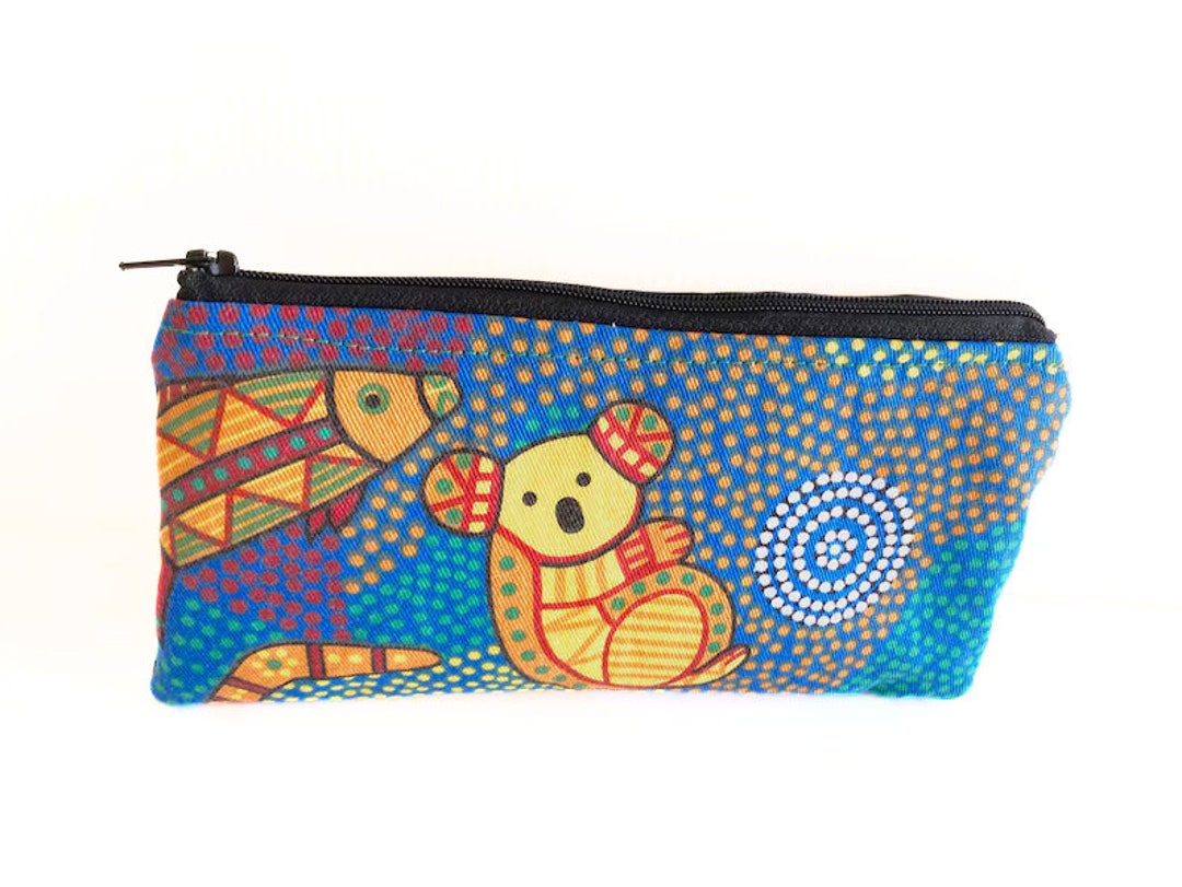 Koala Pencil Case: Australian Aboriginal Art Zipper Pouch - Etsy
