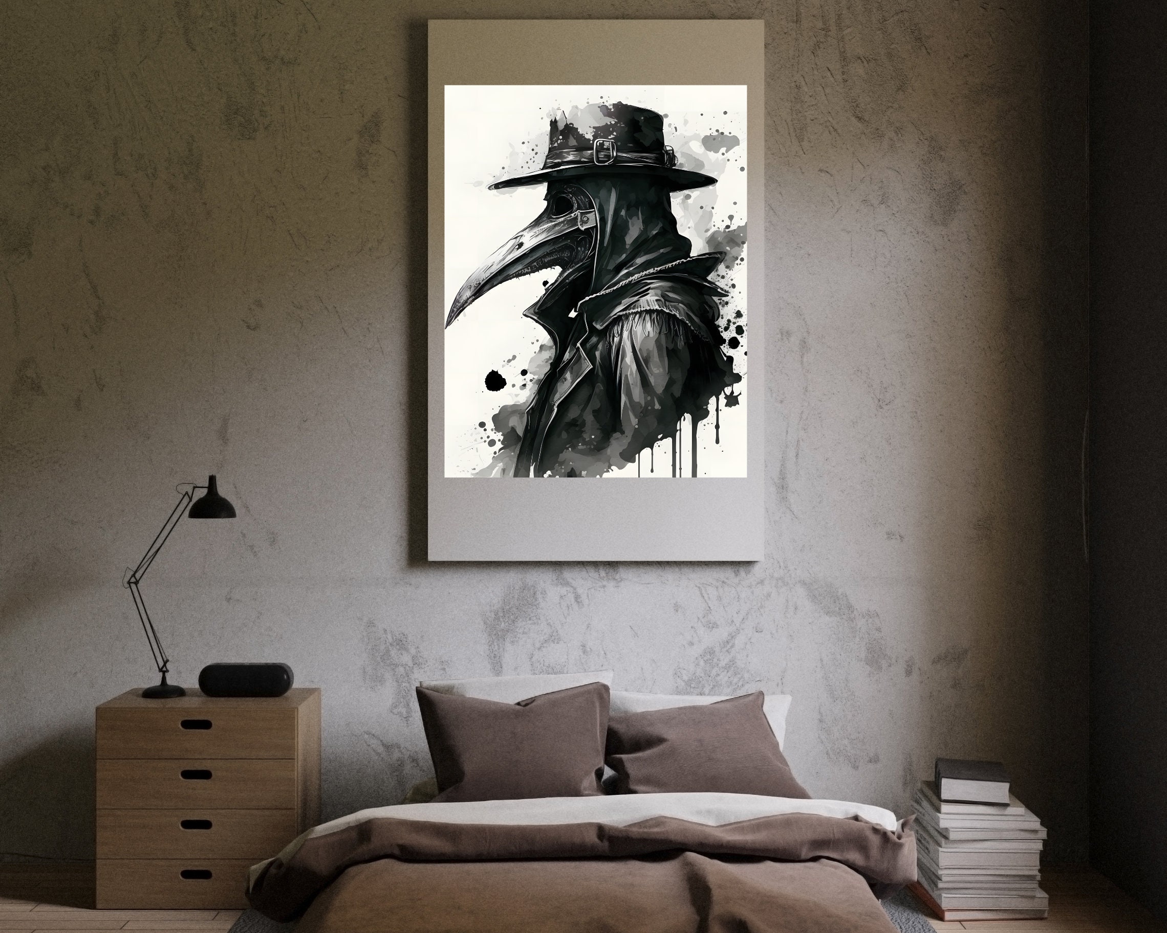 Plague Doctor Wall Art Digital Wall Art Printable Wall Art - Etsy