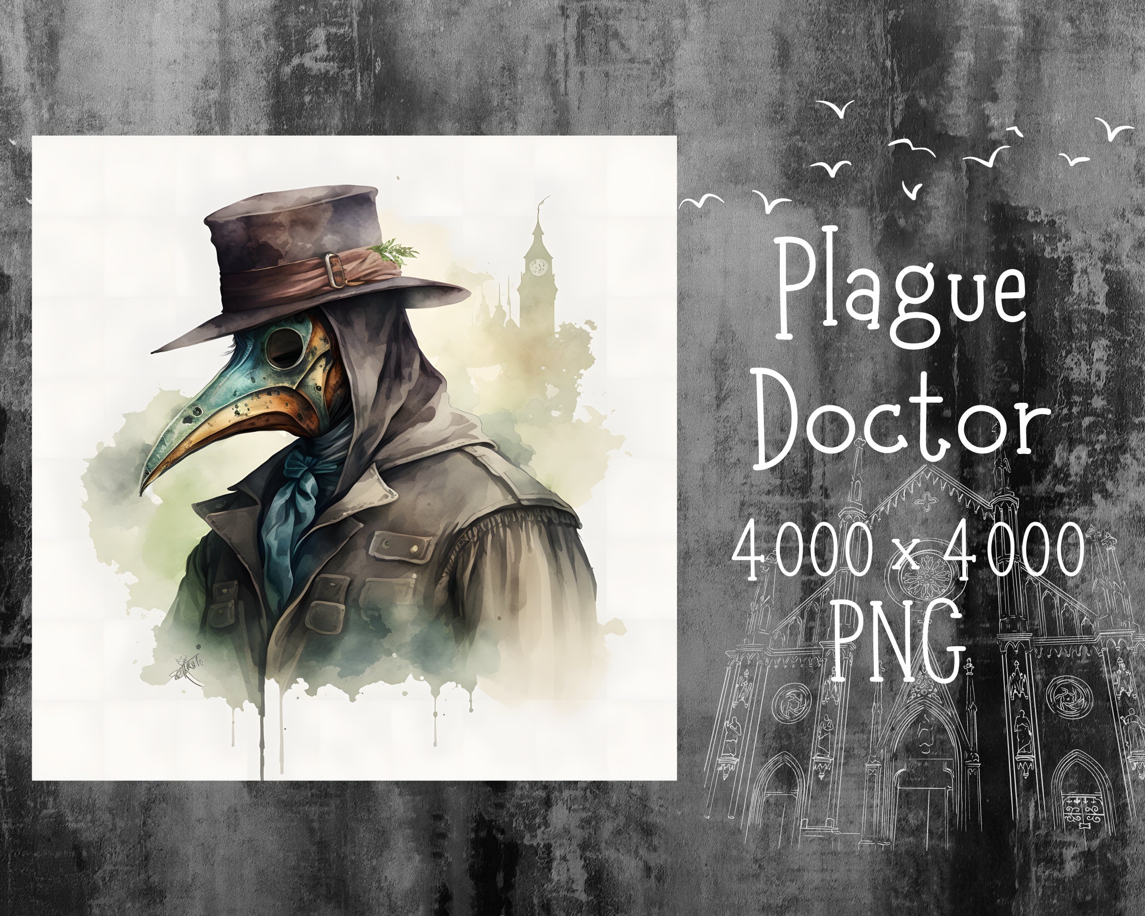 Plague Doctor Wall Art Digital Wall Art Printable Wall Art - Etsy
