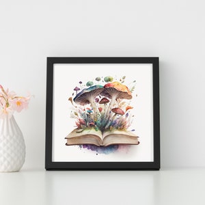 Magic Mushroom Book PNG Bundle, Mushroom Magic Book Clipart, Mushrooms ...