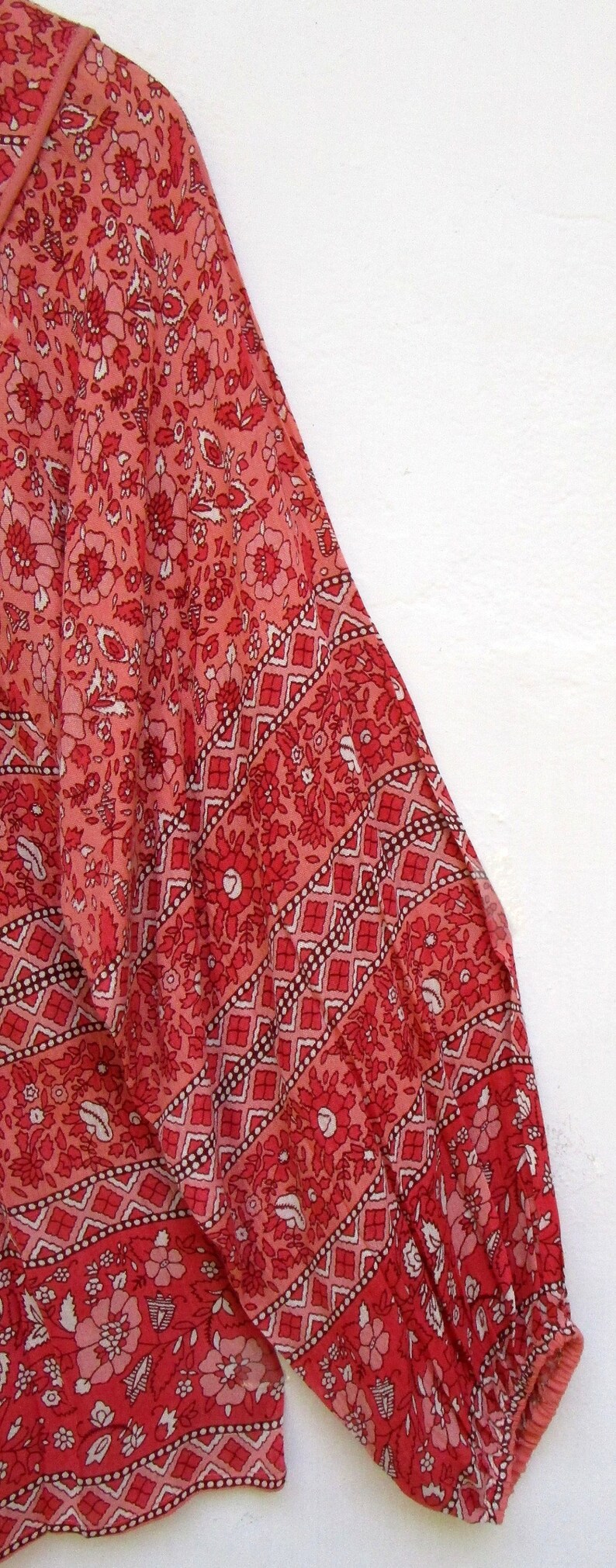 Daily Wear Rayon Printed Blouse and Tops Collared Neckline - Etsy