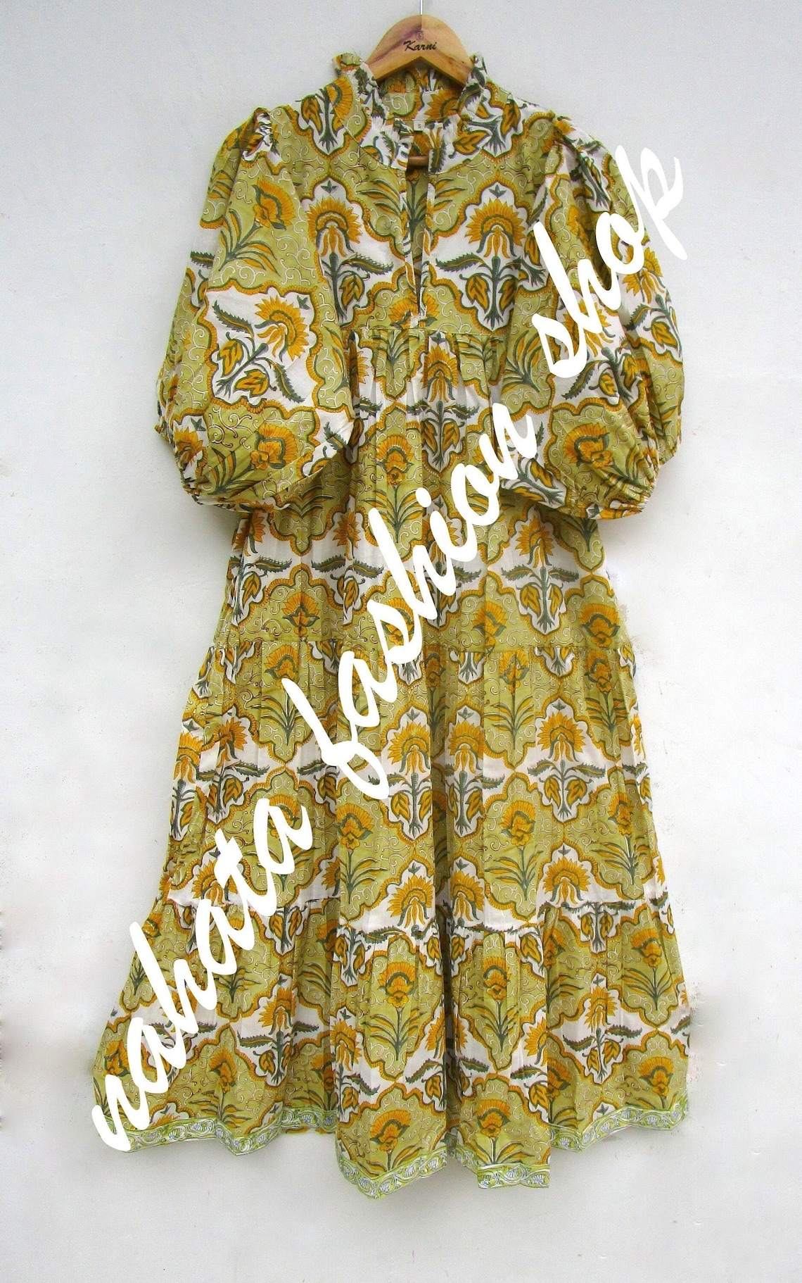 Traditional Casual Wear Long Maxi Dress - V Neckline Boho Maxi Dress ...