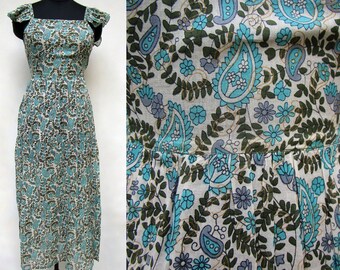 Cyan Color Dress - Etsy