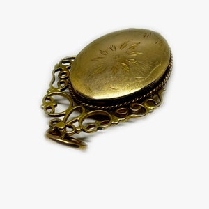Antique 14k Gold Locket, 14 Ct Gold Reliquary, Locket, Portuguese 1800s ...