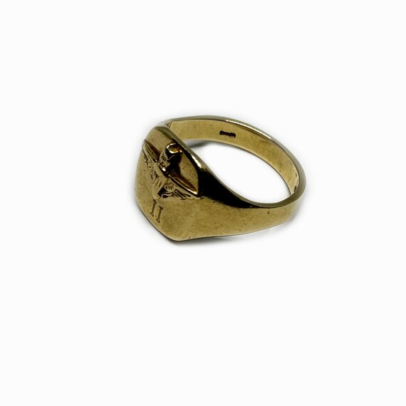 Vintage 9ct Gold Army Regiment Signet Ring, 9ct Gold … - Gem