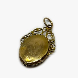 Antique 14k Gold Locket, 14 Ct Gold Reliquary, Locket, Portuguese 1800s ...