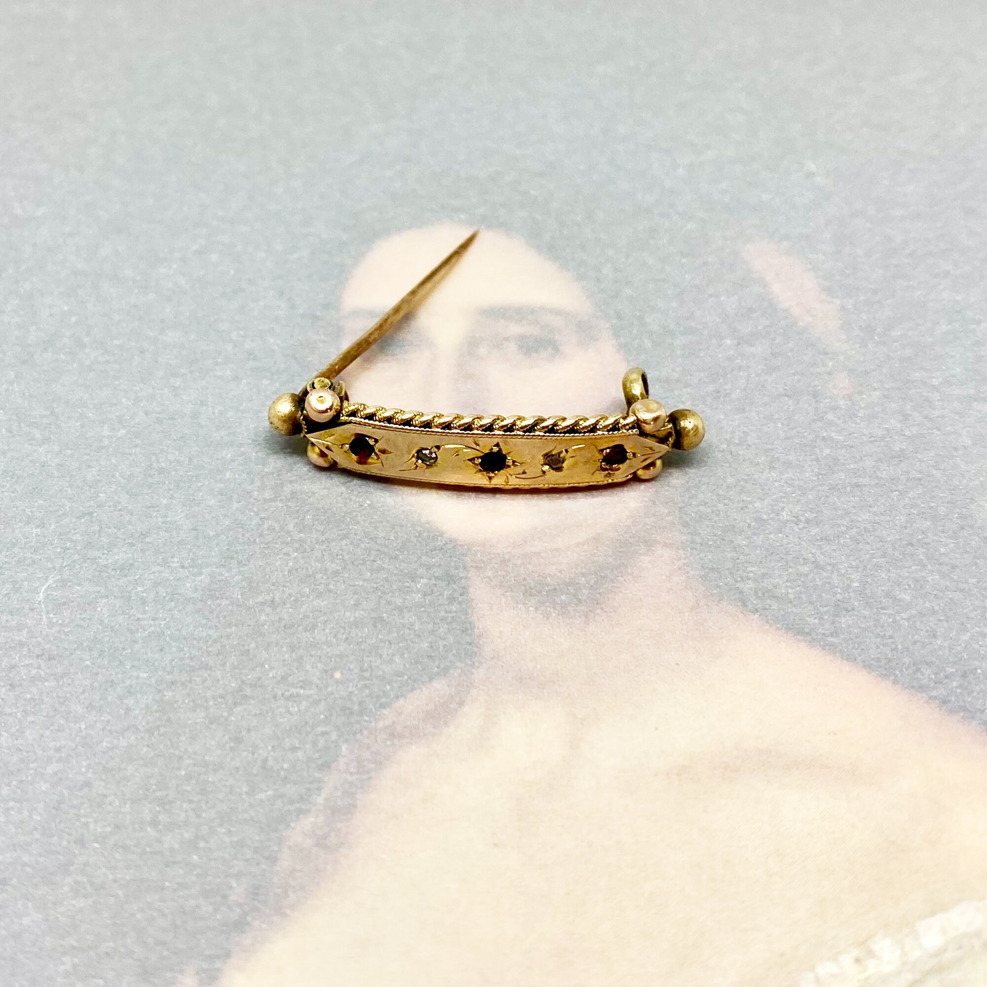 Victorian 9k Gold Bar Pin Antique 9 Ct Gold Bar Brooch | Etsy Canada