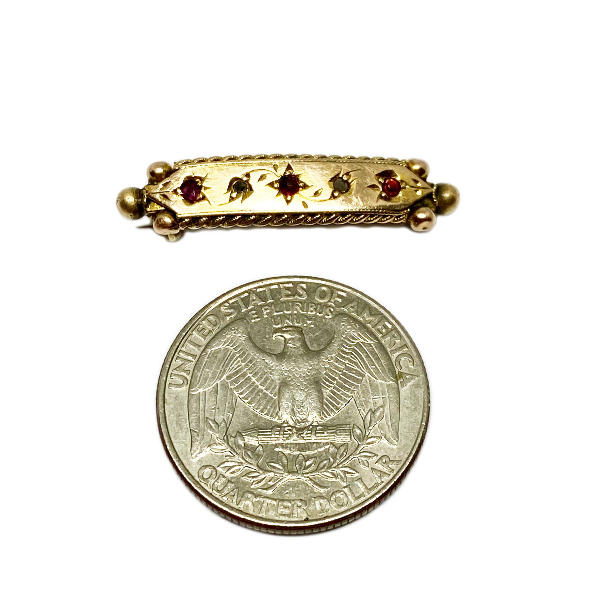 Victorian 9k Gold Bar Pin Antique 9 Ct Gold Bar Brooch - Etsy Canada