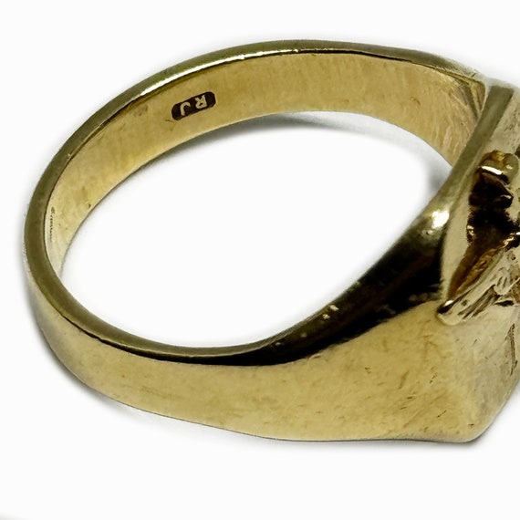 Vintage 9ct Gold Army Regiment Signet Ring, 9ct Gold … - Gem