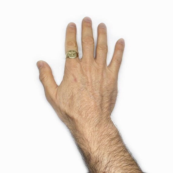 Vintage 9ct Gold Army Regiment Signet Ring, 9ct Gold … - Gem