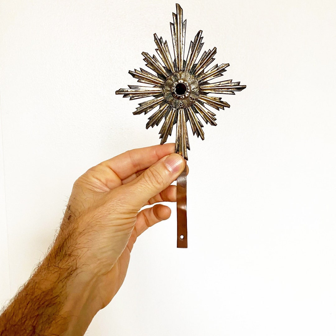 Antique Silver Santos Crown, 1800s Religious Halo, Portuguese Silver ...
