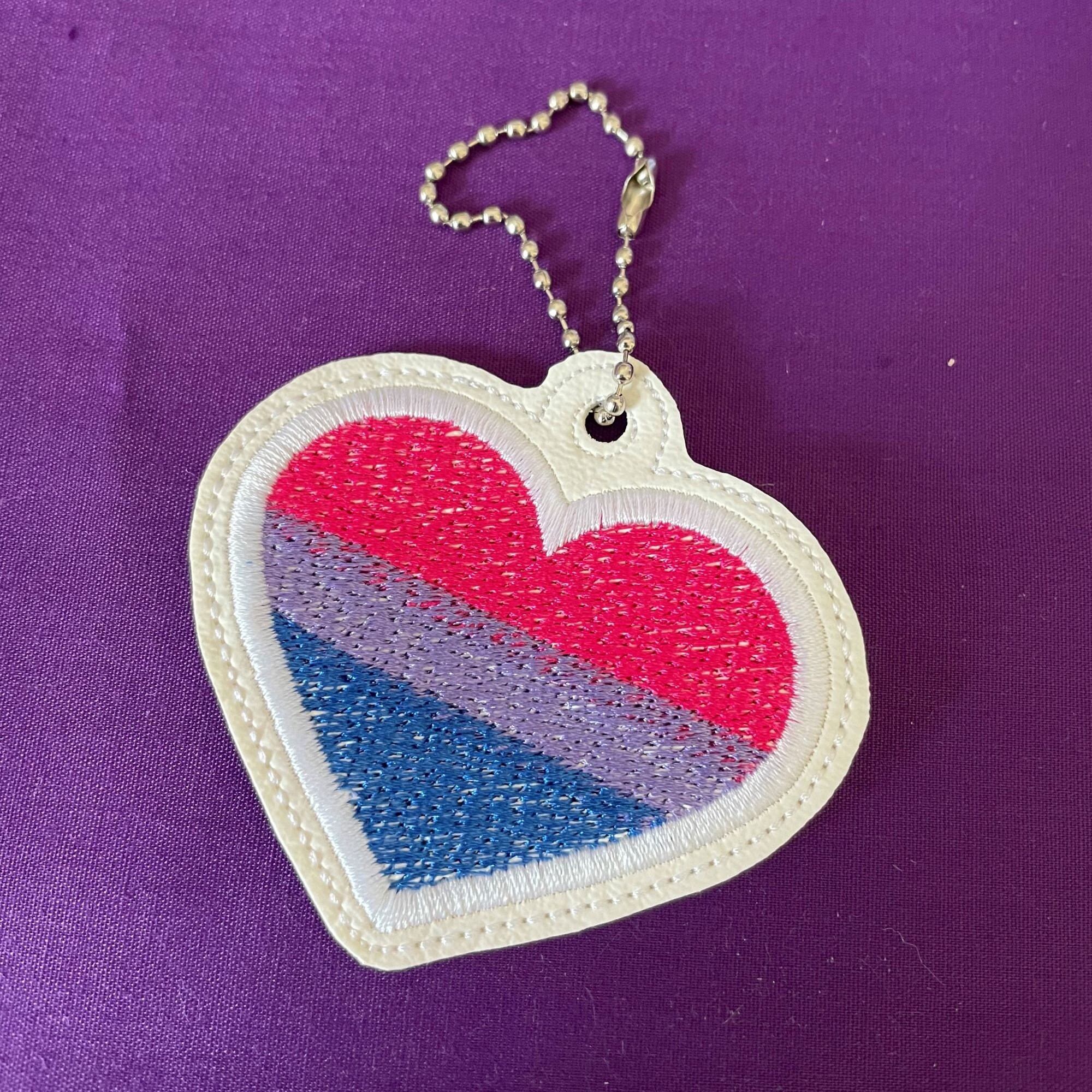LGBTQ Pride Embroidered Keyring - Etsy UK