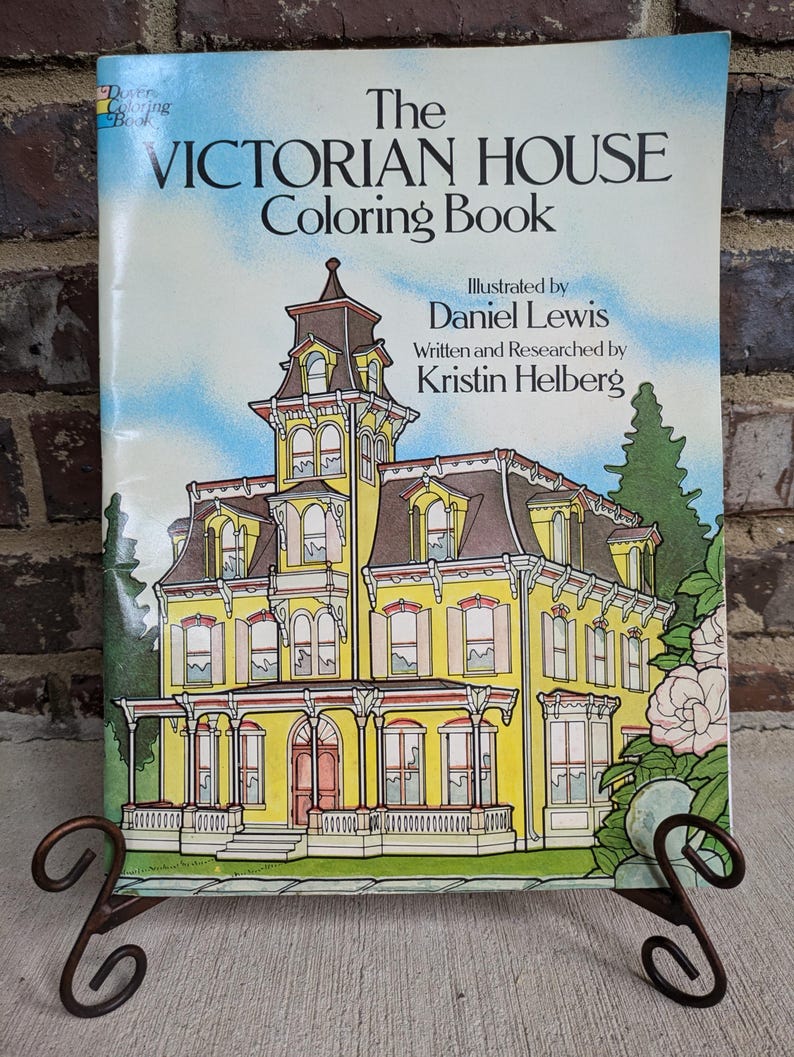 The Victorian House Coloring Book Vintage Coloring Book Illustrated by ...