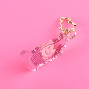 Cute Black Cat Pixel Art Keyring, Acrylic Keychain, Holographic - Etsy