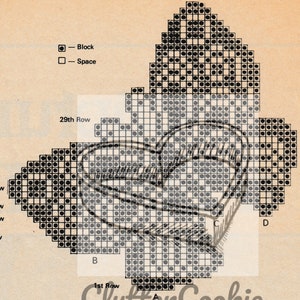 Filet Crochet Butterfly Pattern PDF Instant Download - Etsy