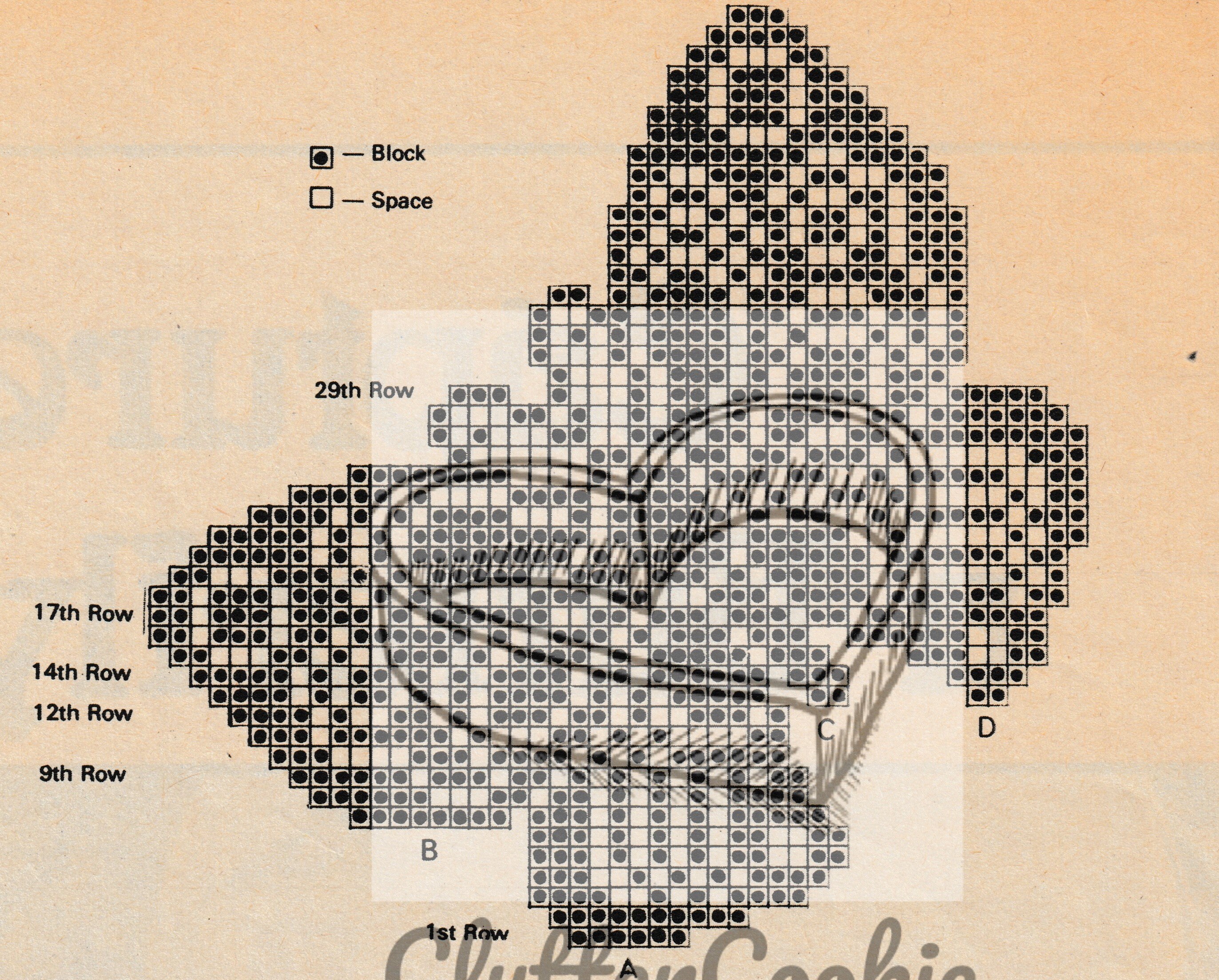 Filet Crochet Butterfly Pattern PDF Instant Download - Etsy