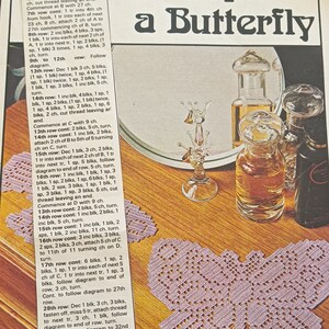 Filet Crochet Butterfly Pattern PDF Instant Download - Etsy