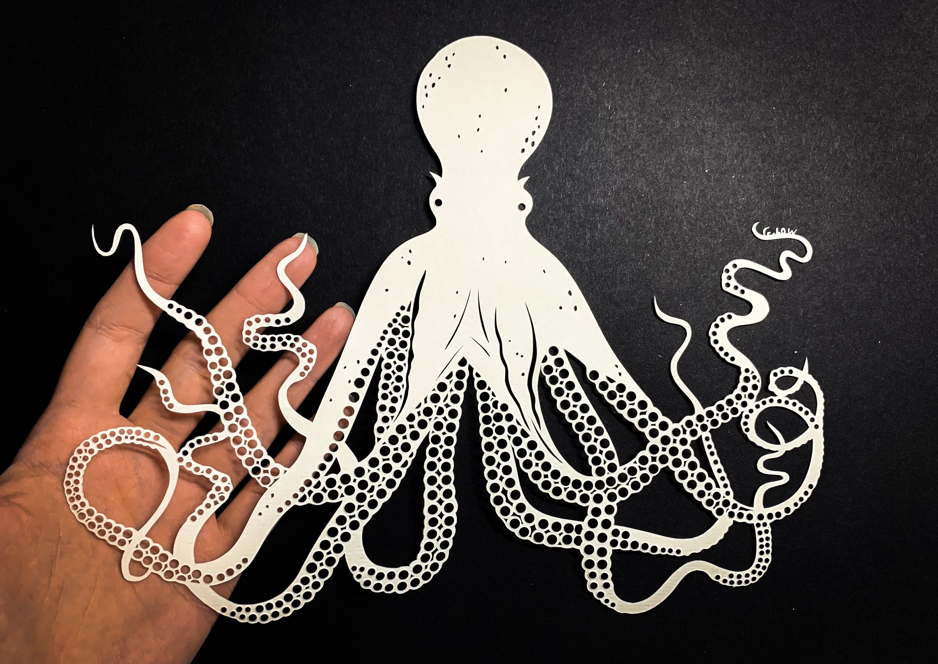 Octopus Papercut Template - Digital Download - Etsy