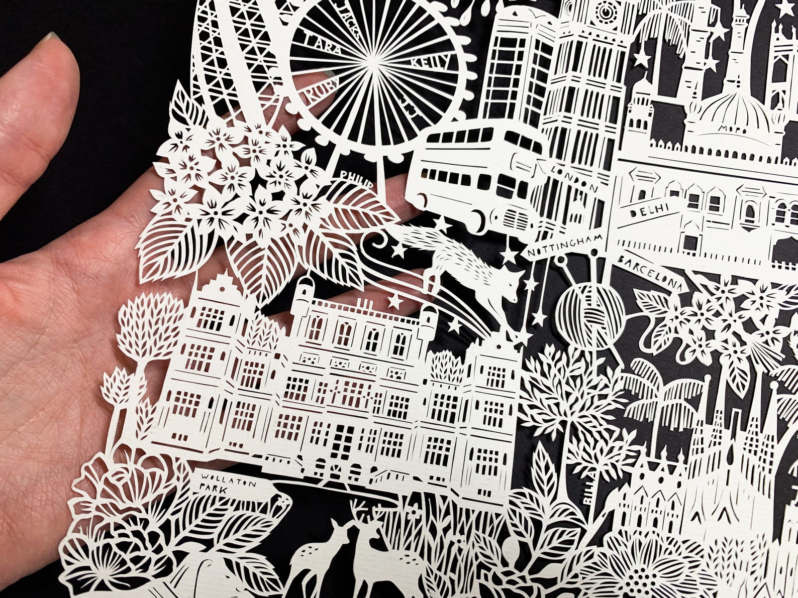 Bespoke Square Papercut Art Commission - Etsy