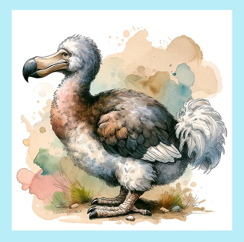 The Extinct Dodo Bird of Mauritius Island, Printable AI Generated ...