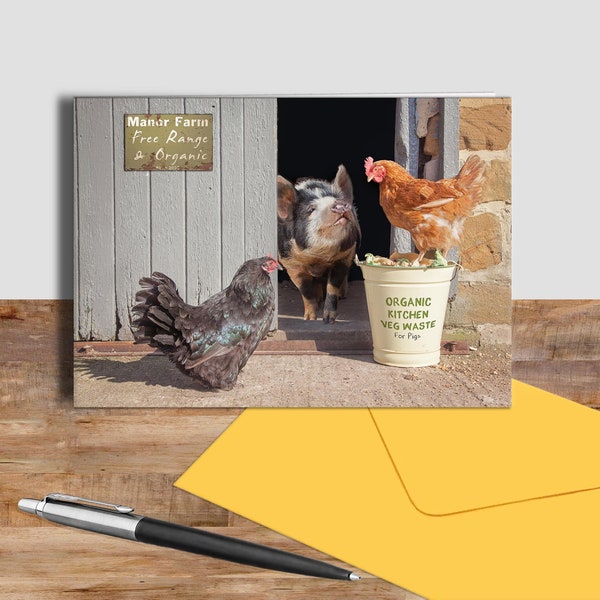 Chicken Greeting Card - Etsy UK