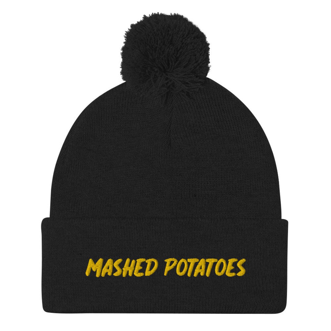 Mashed Potatoes Pom-pom Beanie / Food Hat / Funny Hat / Gift for ...