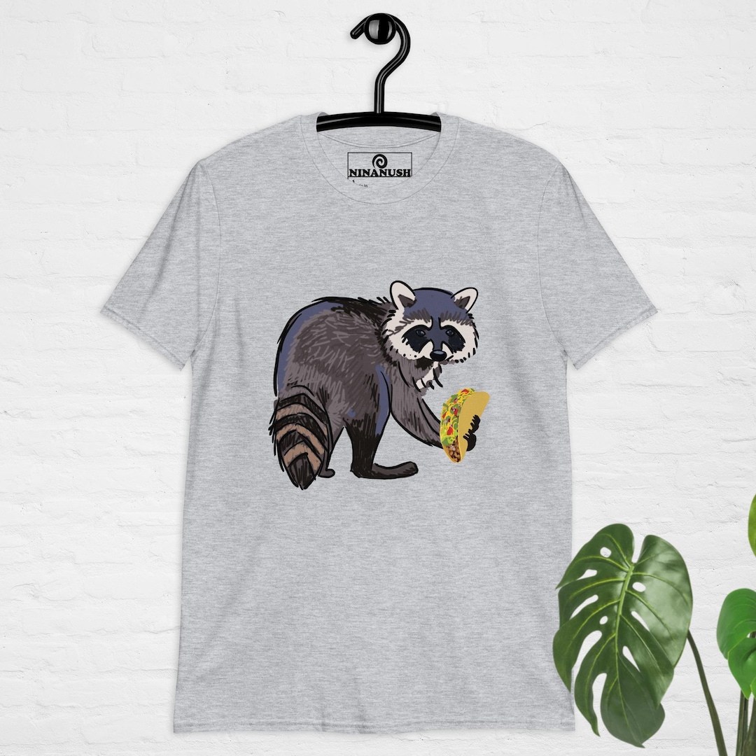 Raccoon Taco T-shirt, Unisex Funny Food Shirt, Taco Lover Shirt ...