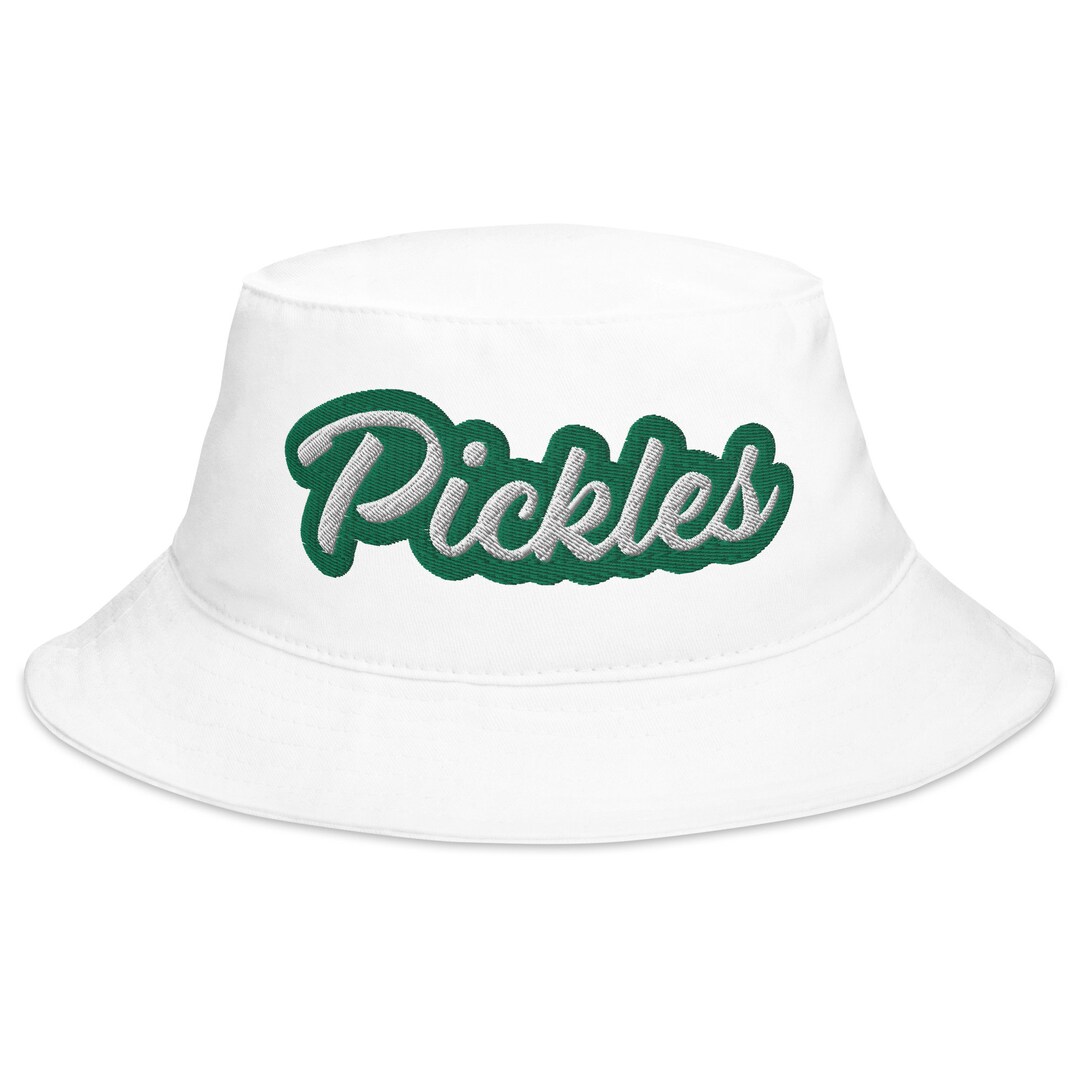 Pickles Bucket Hat, Embroidered Bucket Hat for Pickle Lover, Funny Food Hat, Unique Bucket Hat ...