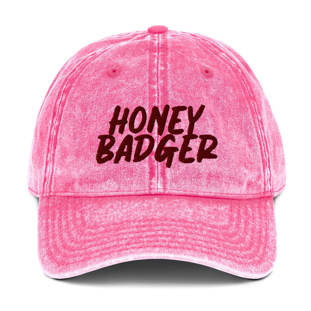 Honey Badger Vintage Dad Hat, Unisex Honey Badger Hat, Embroidered Dad ...
