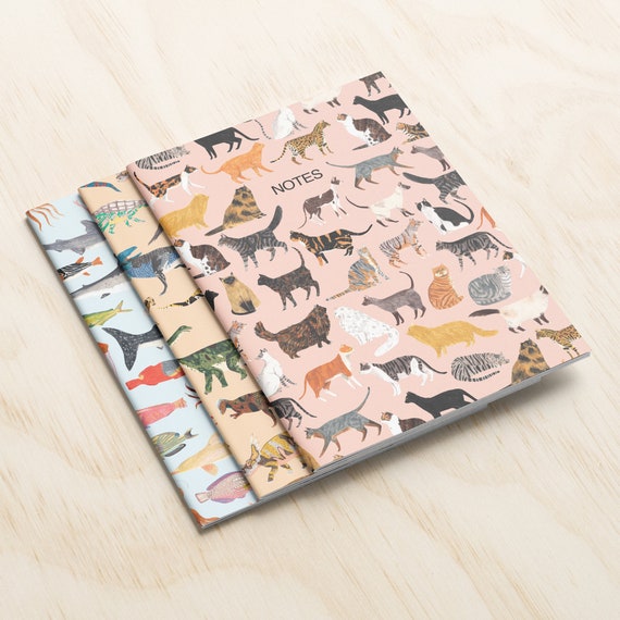 Notebook Set of Your Choice A5 Cute Notebook Stationery | Etsy