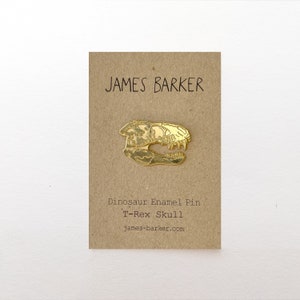 T Rex Skull Enamel Pin, Dinosaur Pin, Dino Brooch, Tyrannosaurus Rex ...
