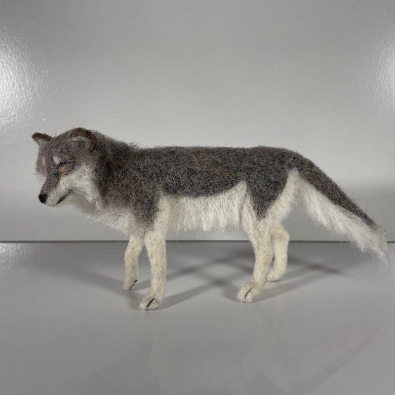 Needle Felted Wolf - Etsy