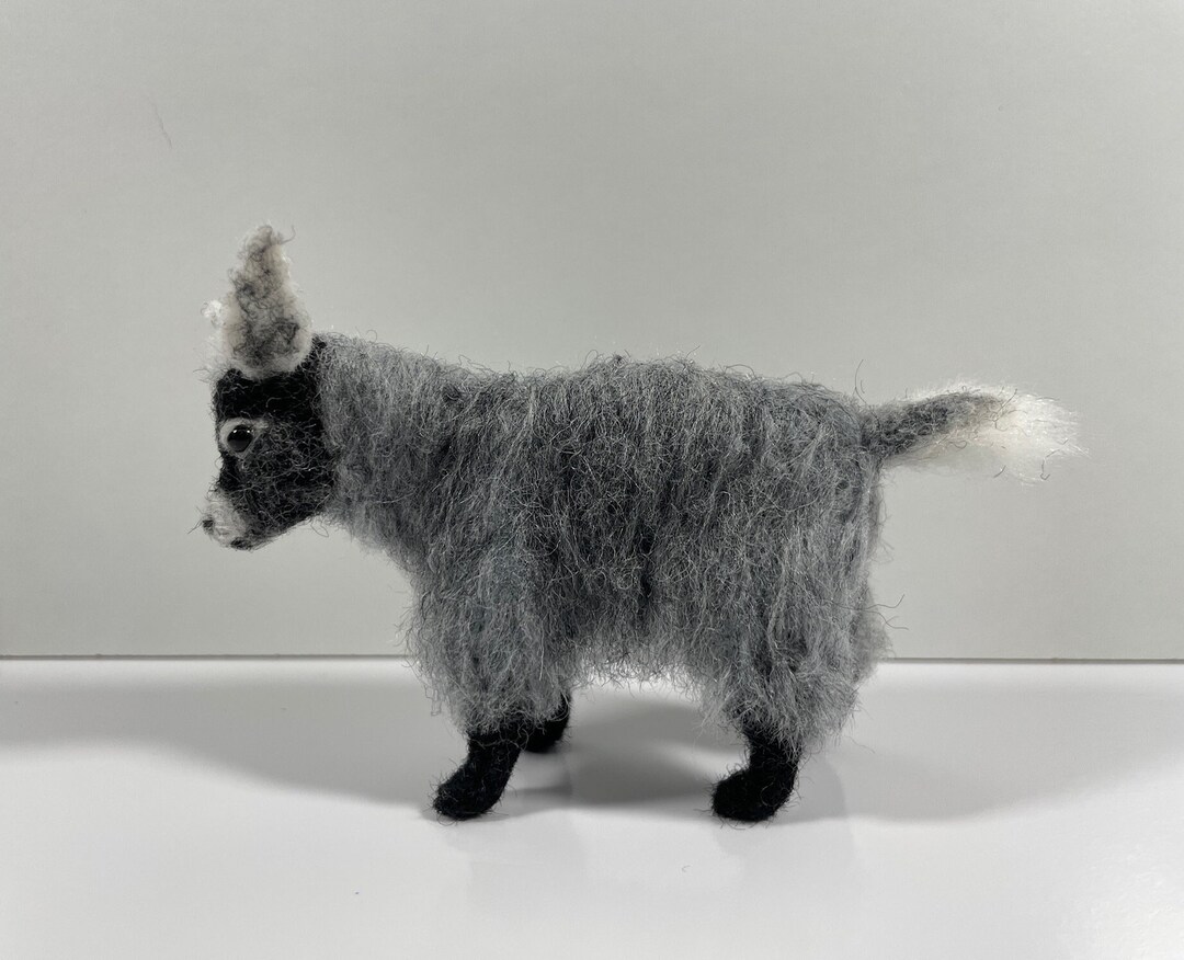 Grey Pygmy Goat Needlefelted - Etsy