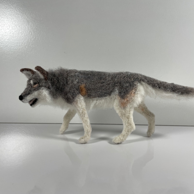 Needle Felted Wolf - Etsy