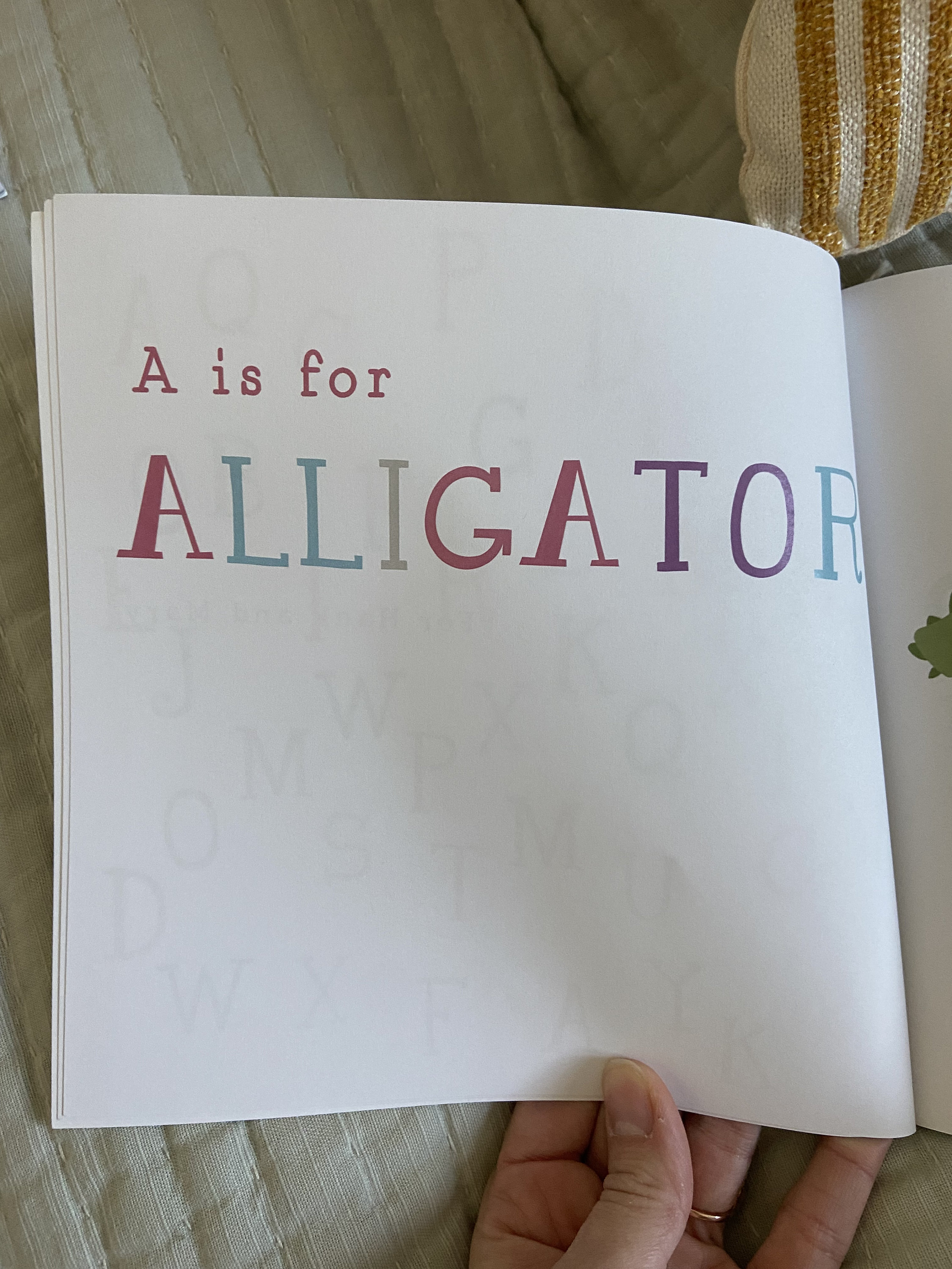 ABC A is for Alligator Book - Etsy