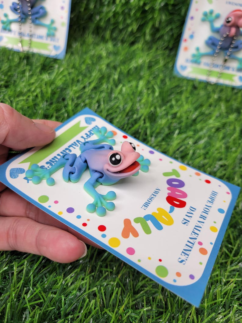 PERSONALIZED TOAD-ALLY Awesome! Valentine Day Cards Party Favors ...