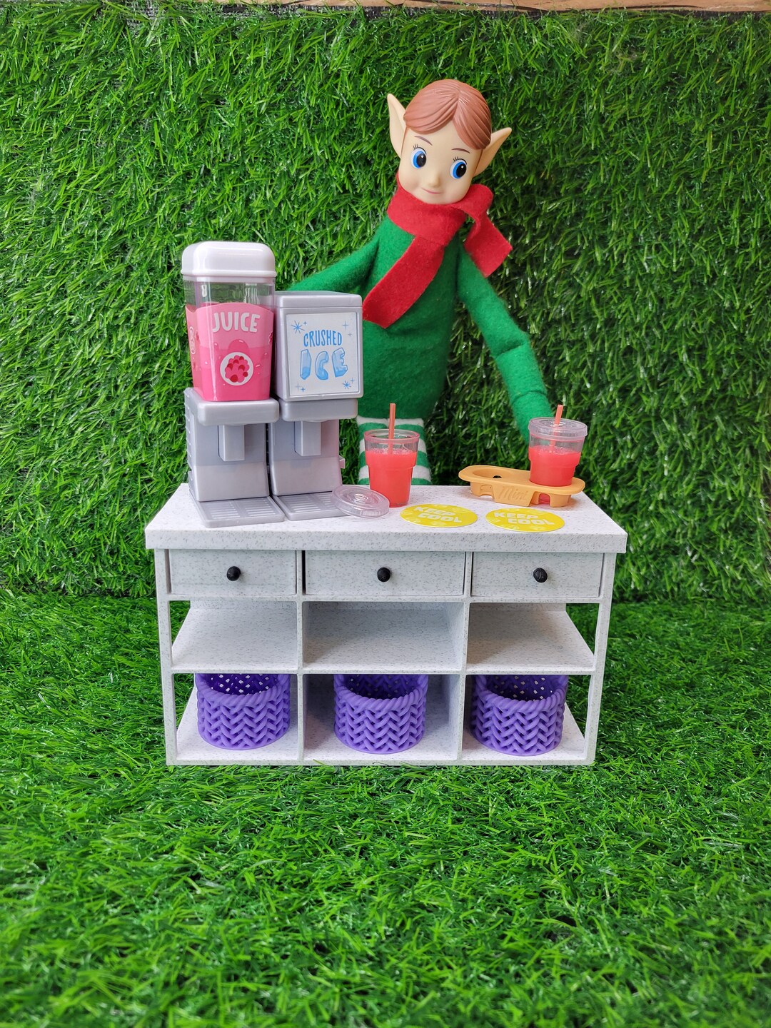 Juice Bar / Stand / Cabinet Set for Elves and 12" Dolls - Etsy