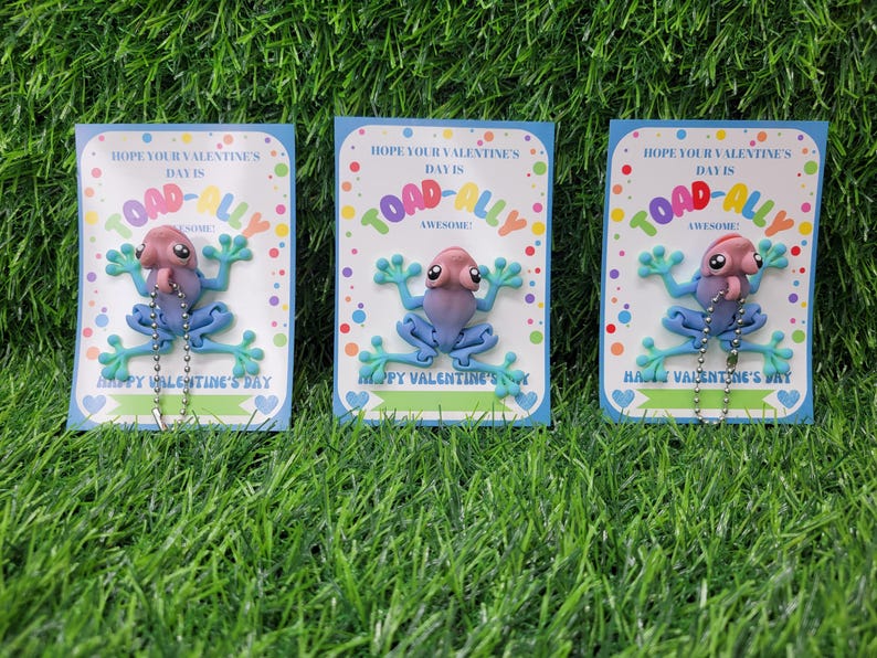 PERSONALIZED TOAD-ALLY Awesome! Valentine Day Cards Party Favors ...