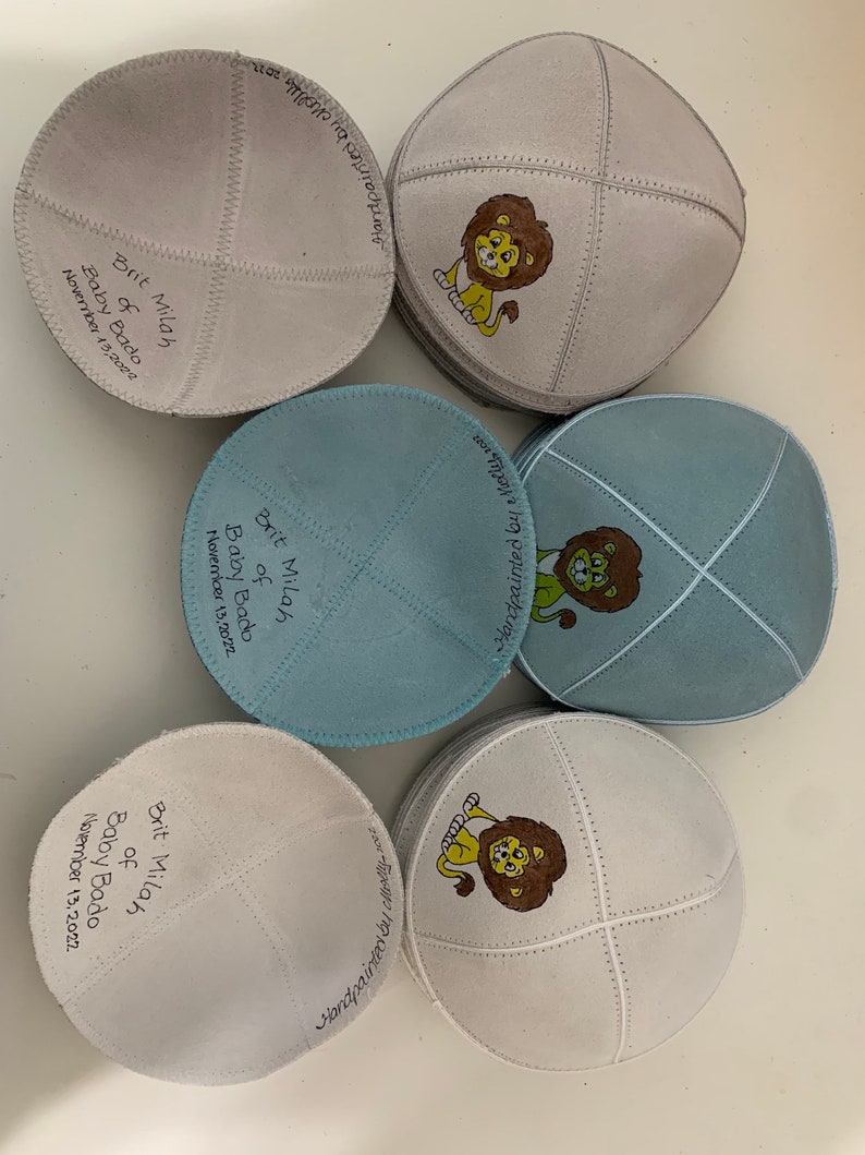 Custom Large Order Hand Painted Kippahs SPECIAL PRICE Set - Etsy