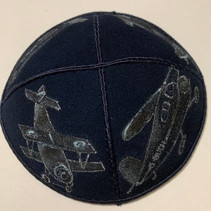 Custom Made Hand Painted Suede Kippah - Full Picture Designs - Etsy