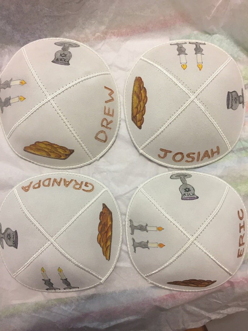 Custom Large Order Hand Painted Kippahs SPECIAL PRICE Set | Etsy